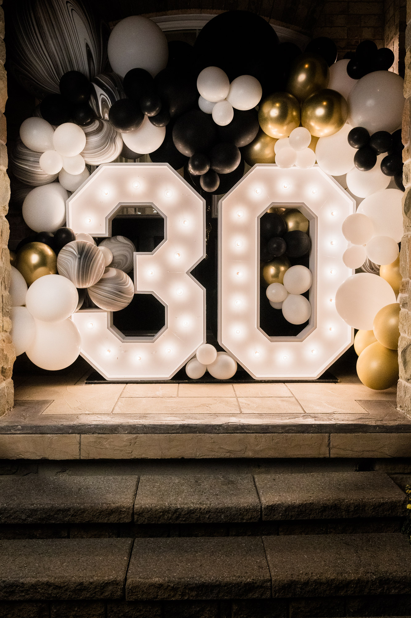 30 Light Up Number Marquee Letters